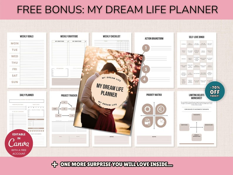Couples Vision Board Kit Printable, 50 Valentine Date Night Ideas for ...