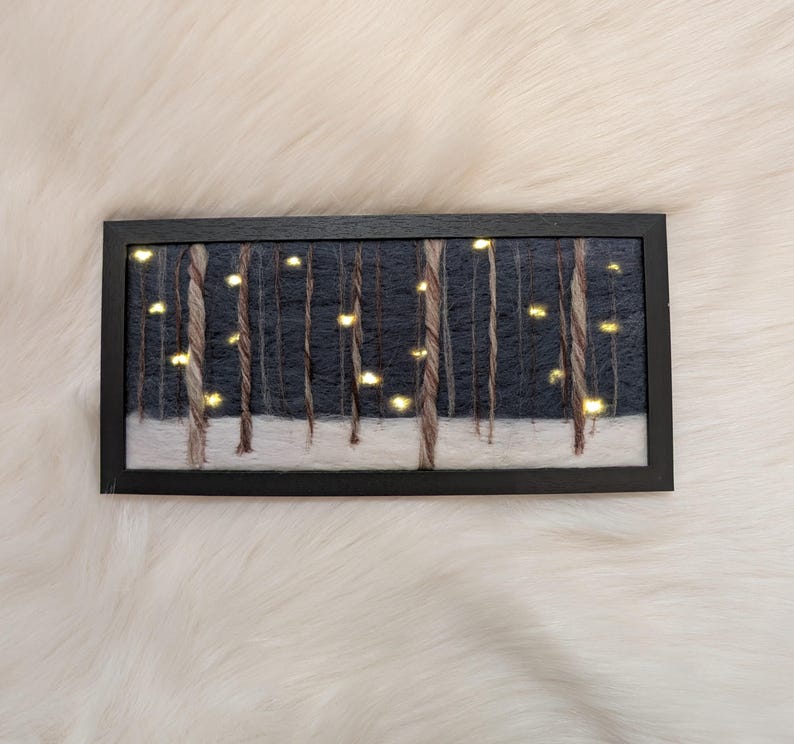 Needle Felted Birch Tree Landscapes - Etsy