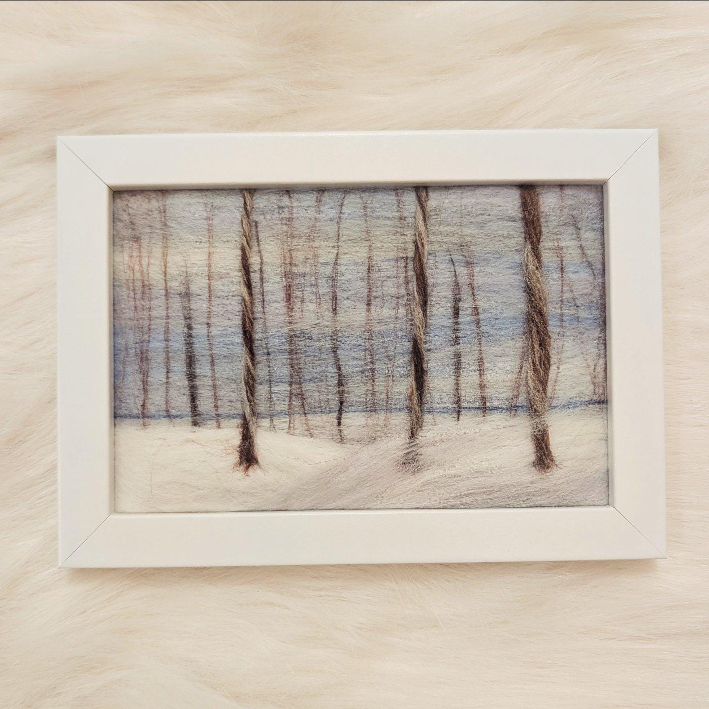 Needle Felted Birch Tree Landscapes - Etsy