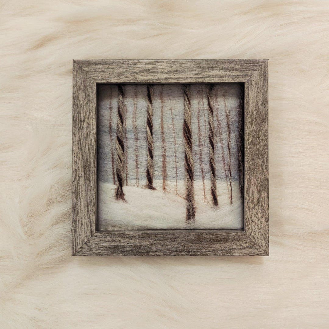 Needle Felted Birch Tree Landscapes - Etsy