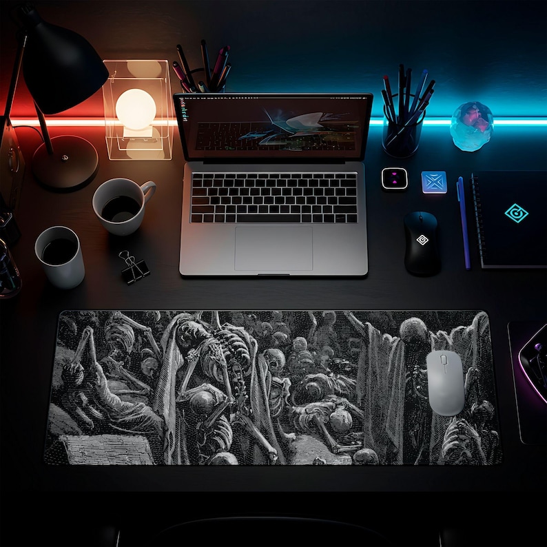 Gothic Hell Desk Pad, Gustave Dore Mouse Pads, Hell Mouse Pad Decor ...