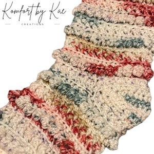 Cobblestone Handmade Crochet Christmas Stocking With Fur Top - Xmas ...