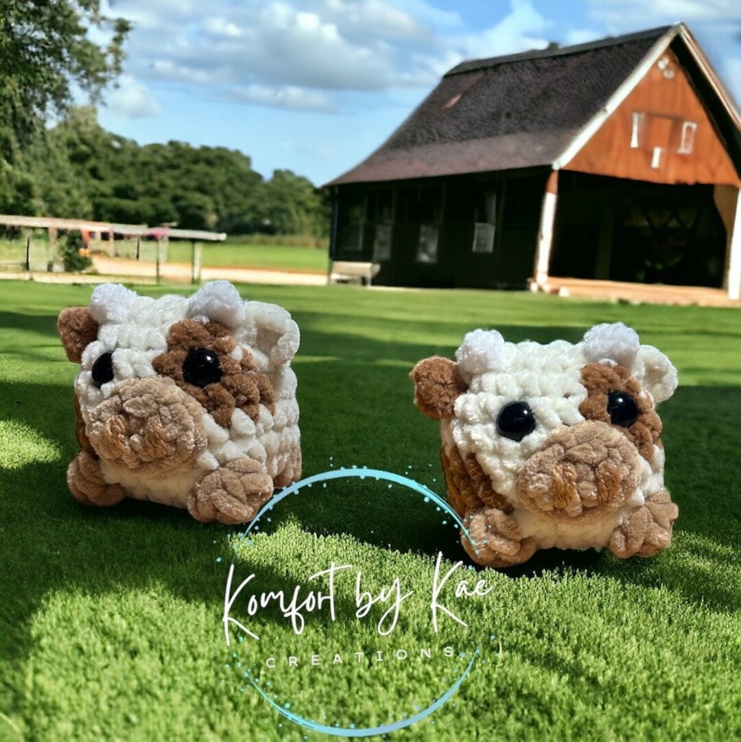 Cow Crochet Keychain, Plush Amigurumi, Stuffie, Plushie, Gift, Keychain ...