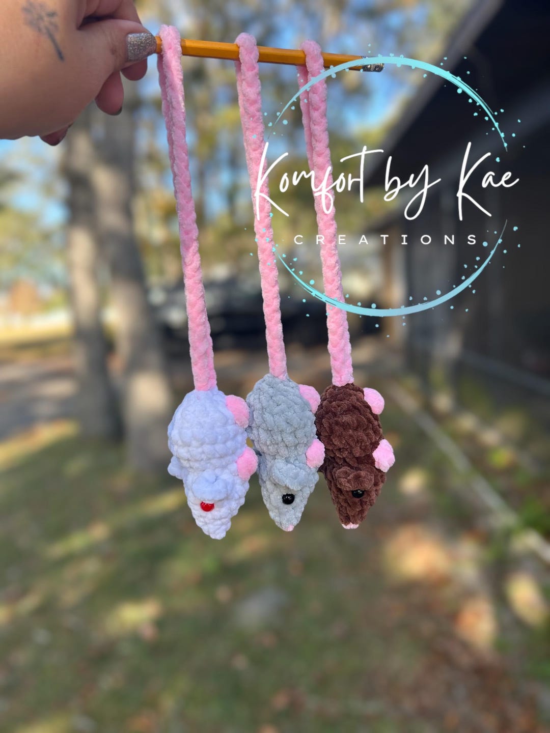 Hanging Rat Plushie, Crochet Toy, Plush Amigurumi, Gift, Stuffed Animal ...