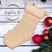 Cobblestone Handmade Crochet Christmas Stocking With Fur Top Xmas ...