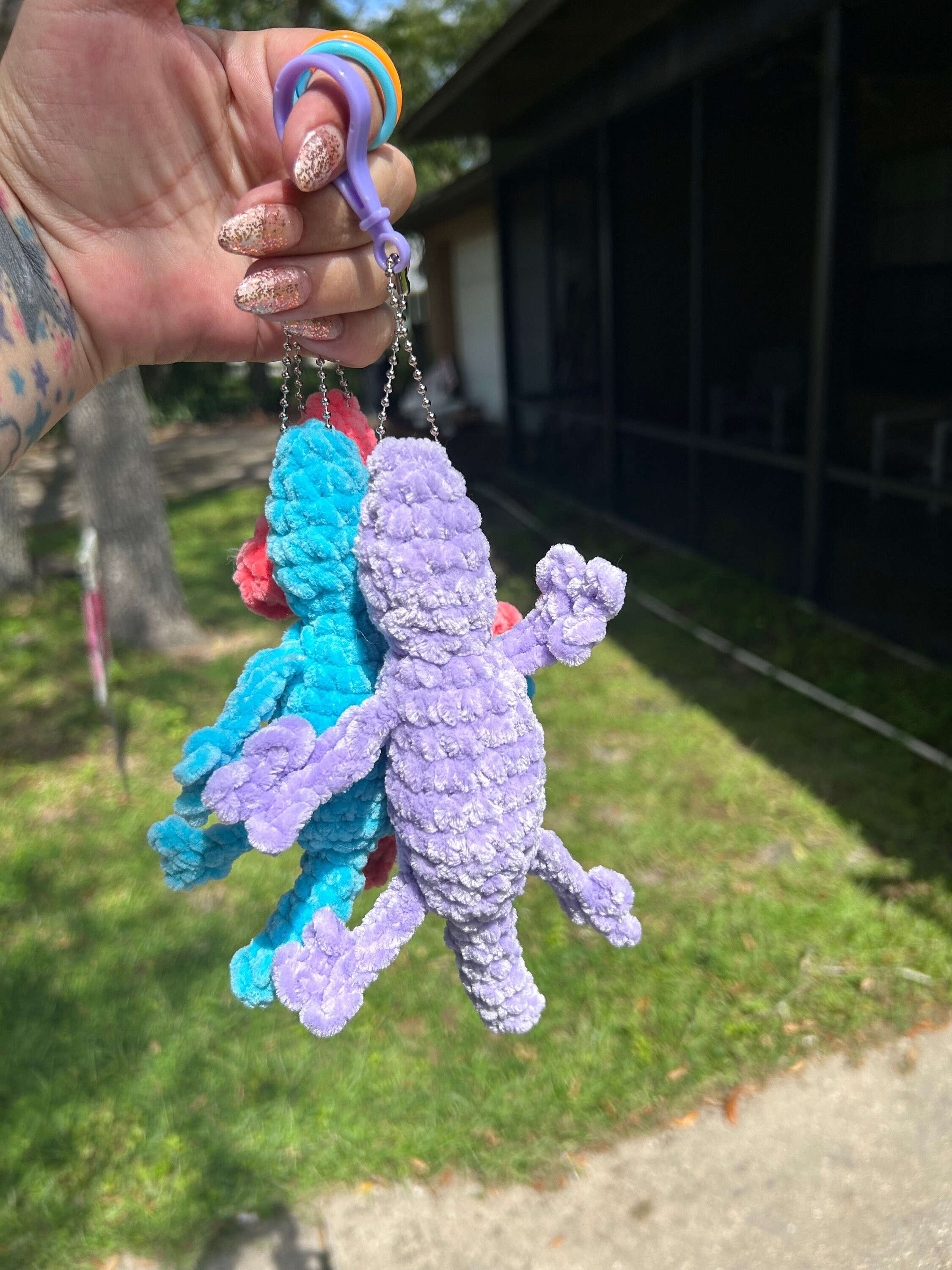 Lizard Keychain, Crochet Plush Amigurumi, Stuffie, Plushie, Friend Gift ...