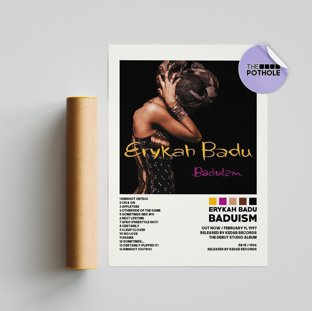 Erykah Badu Posters / Baduism Poster, Erykah Badu, Baduism, Album Cover ...