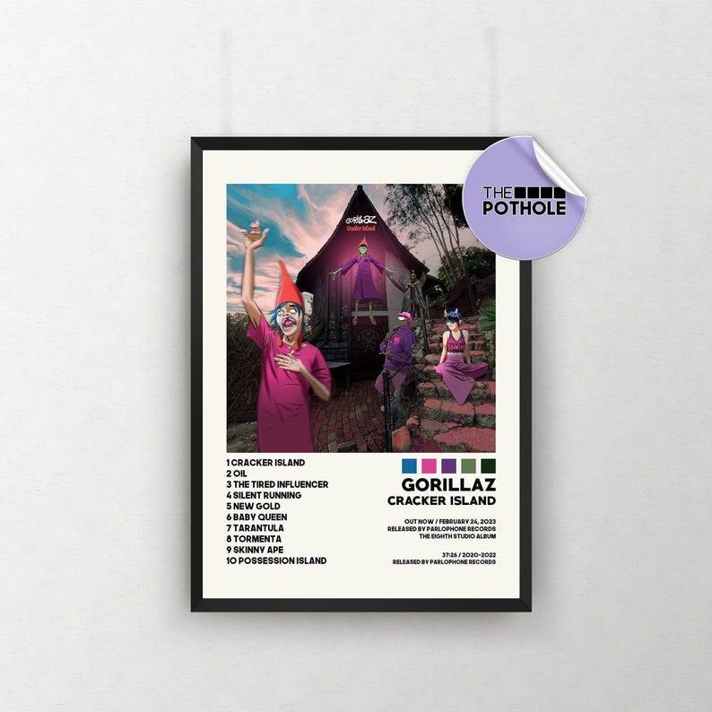 Gorillaz Posters / Cracker Island Poster / Album Cover Poster, Print ...