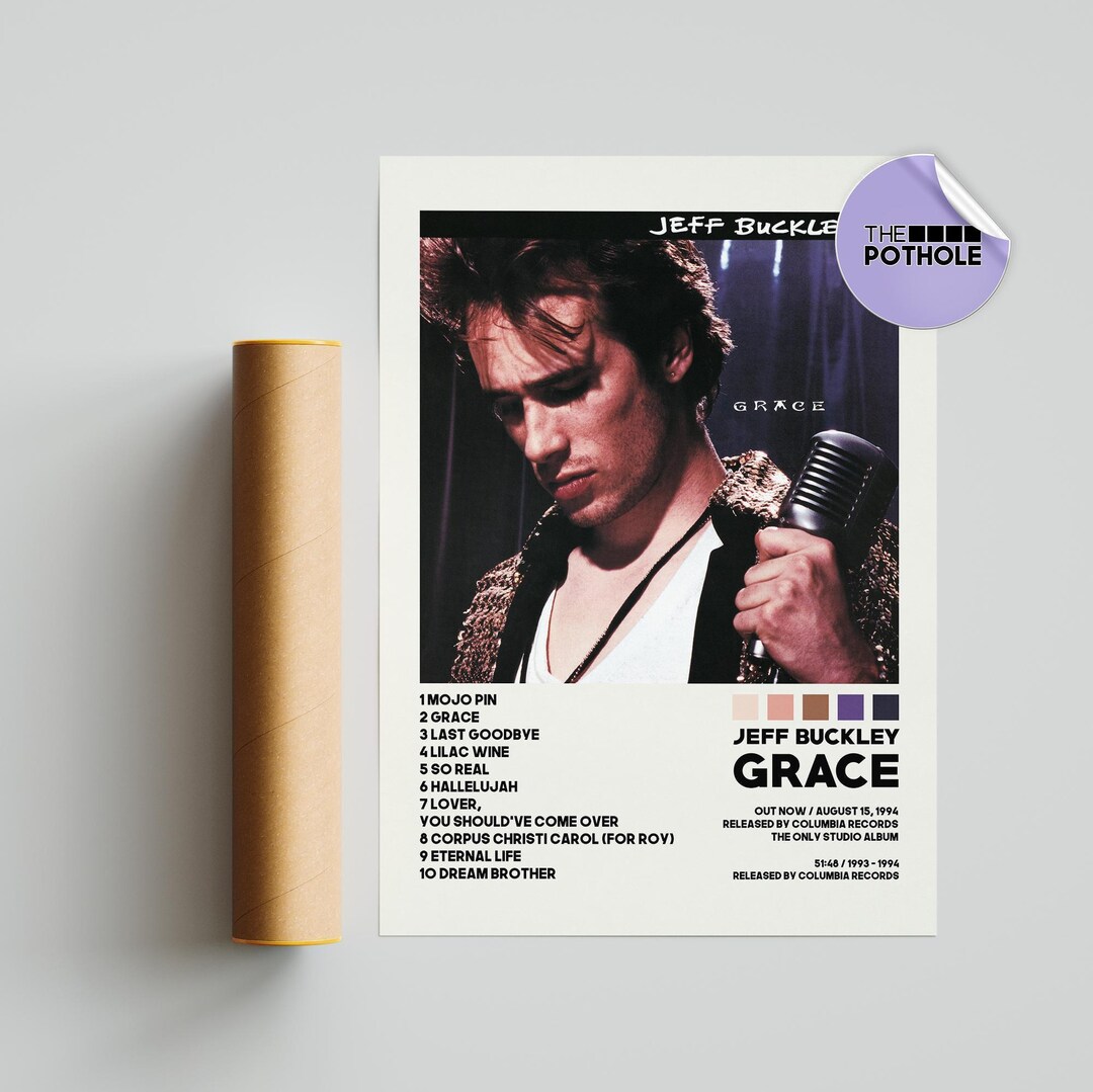 Jeff Buckley Posters / Grace Poster / Album Cover Poster, Poster Print ...