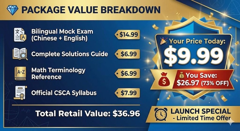 CSCA Math Mock Exam Vol.2 – Bilingual Study Guide (digital Download) - Etsy