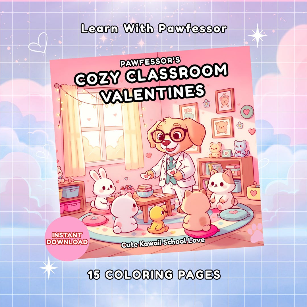 Valentines Coloring Pages for Kids | Classroom Valentine Coloring Book ...