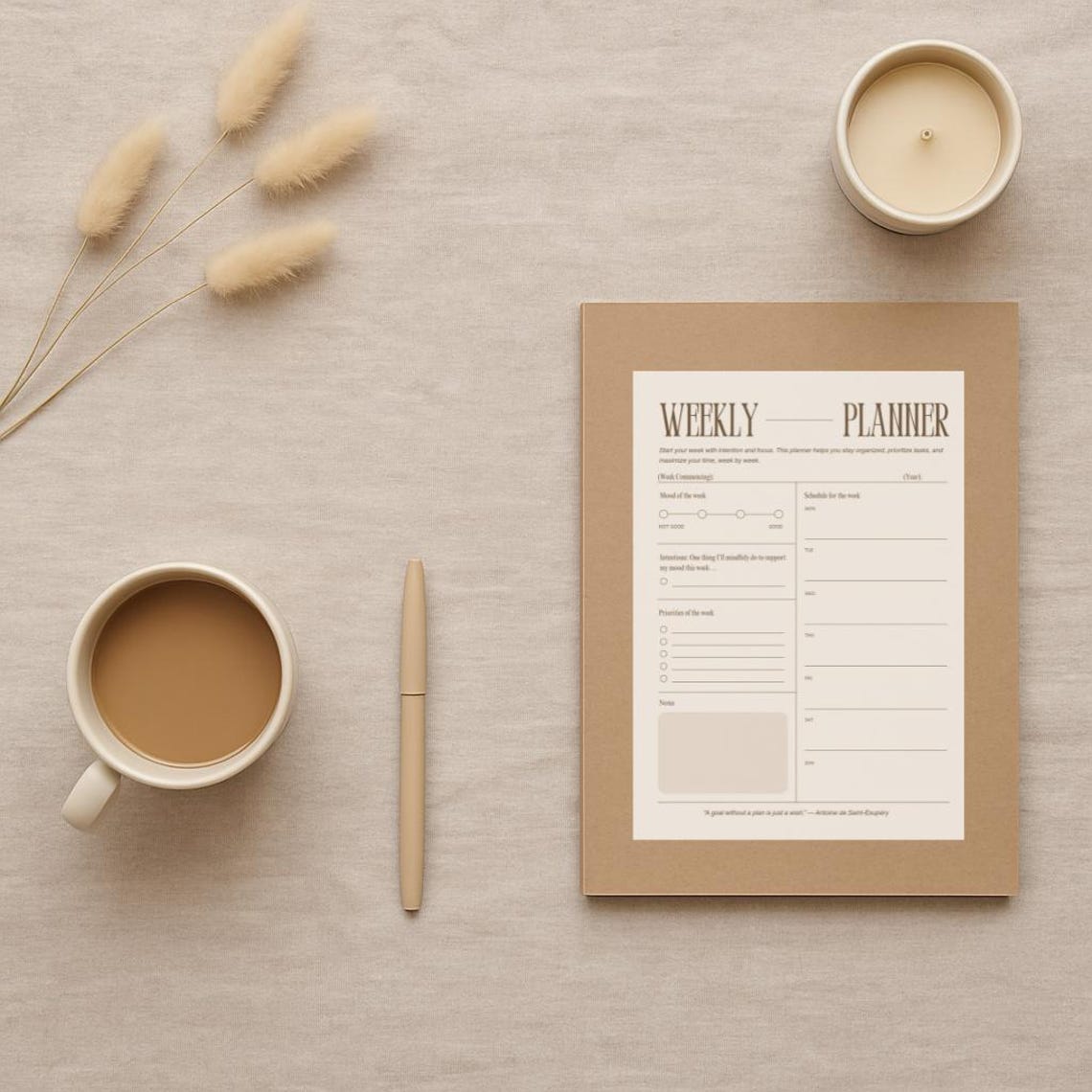 Weekly Planner - Digital Download - Etsy