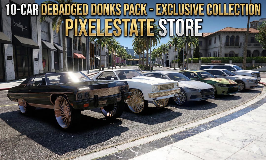 Fivem Debadged Donk Car Pack | 10x Custom High-risers - Etsy Australia