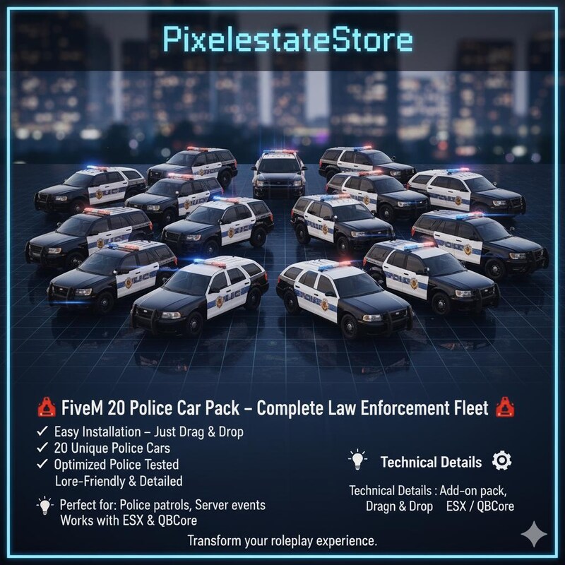 Fivem lore friendly police car packs - Etsy.de