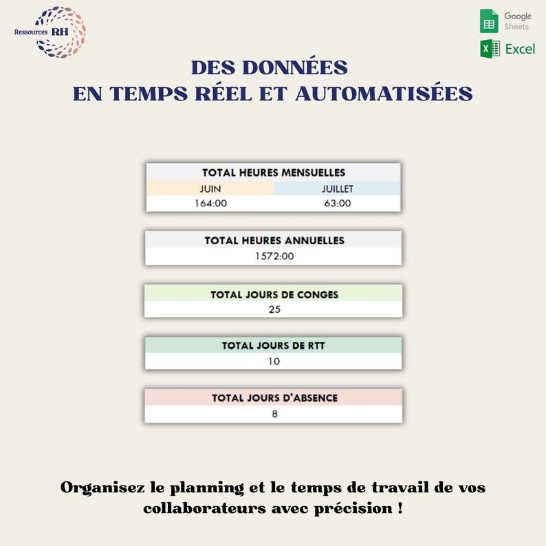 2026 Annual Planner (google Sheets and Excel) | Annual Working Time ...