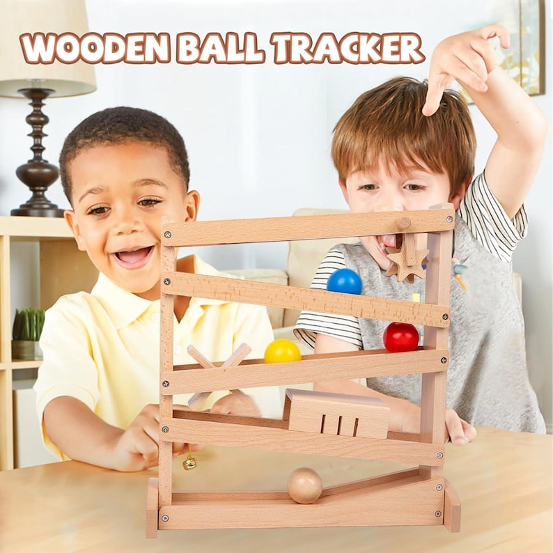 Montessori Tracker Ball Drop Wooden Toy for Toddlers Babies - Etsy