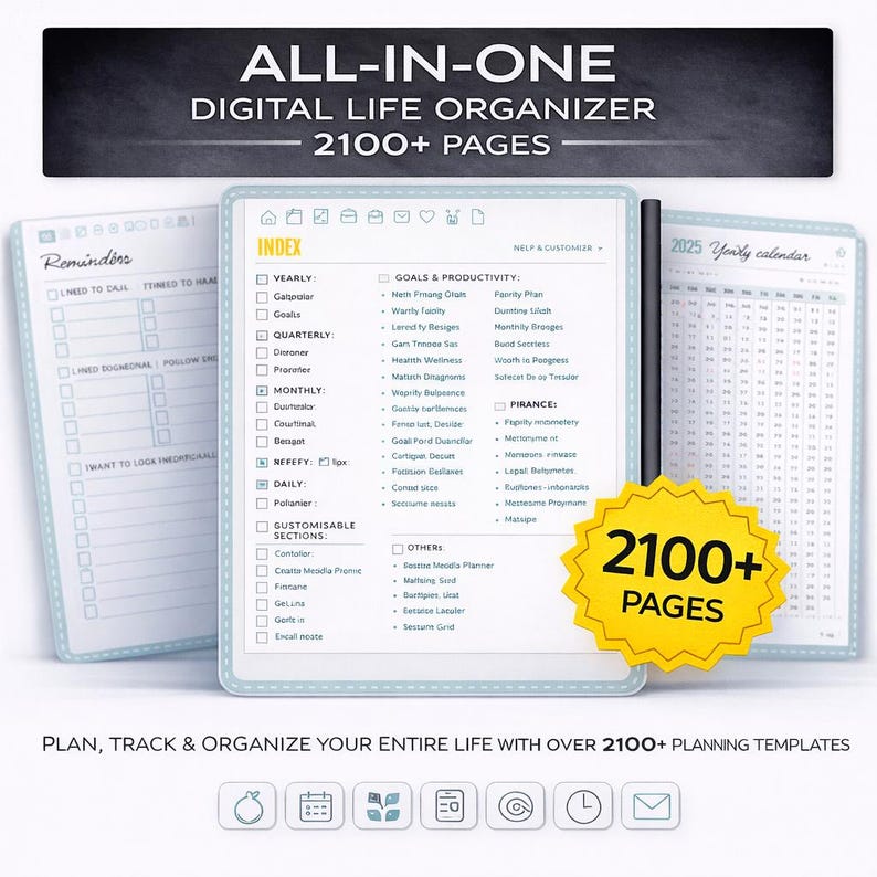 Ultimate All-in-one Planner 2026 for Remarkable Paper Pro & Move ...