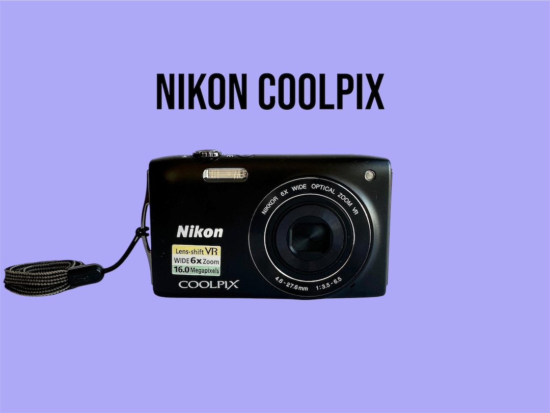 Vintage Nikon Digital Camera — COOLPIX S3300 Slim Compact Digicam, 16.1 ...