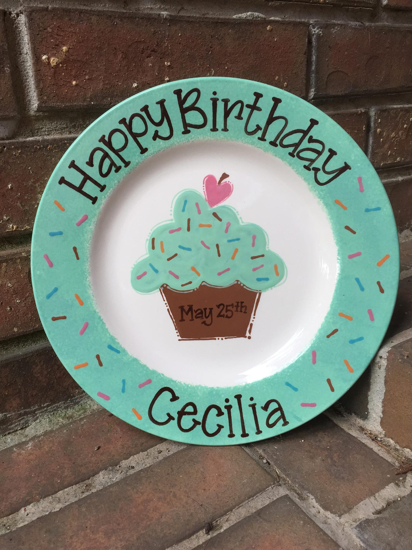 Personalized Birthday Plate - Etsy