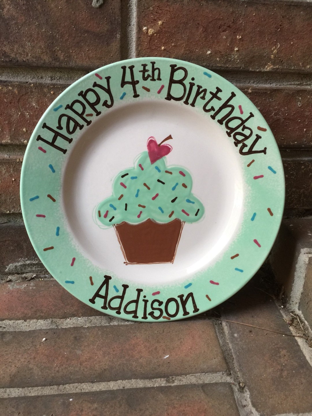 Personalized Birthday Plate - Etsy