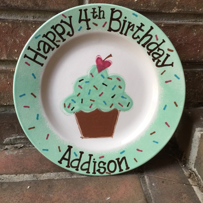 Birthday Plate - Etsy