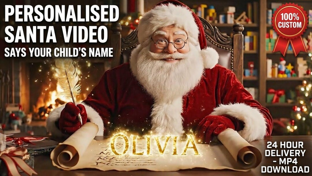 Personalised Video Message From Santa | Custom Christmas Video for Kids ...