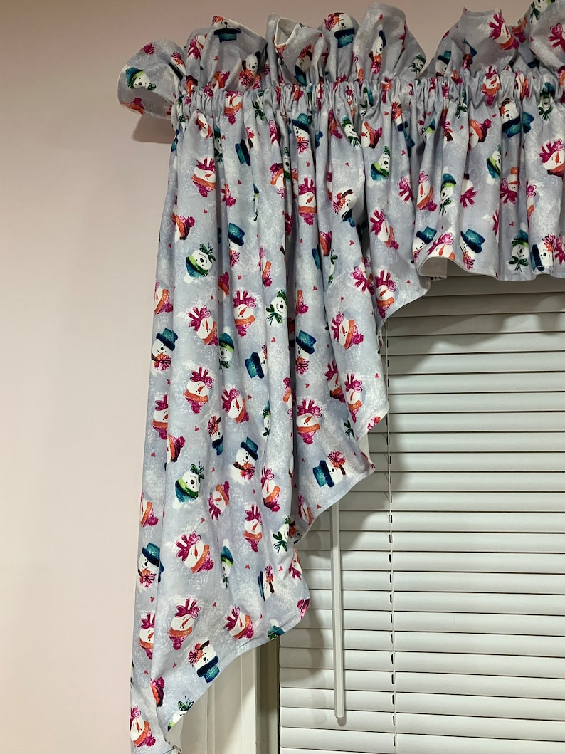 Snowmen Swag and Valance - Etsy