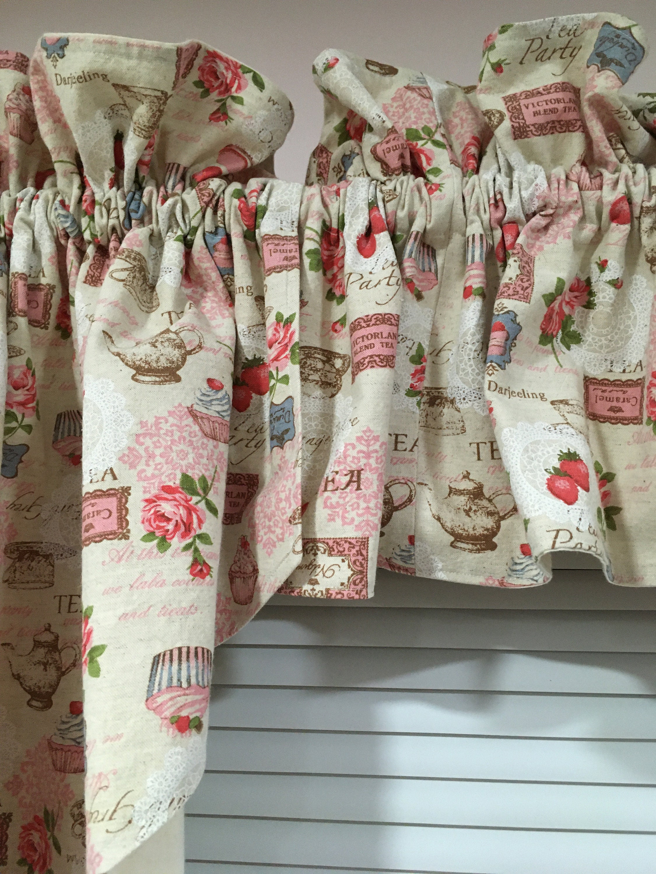 Tea Time Curtains - Etsy