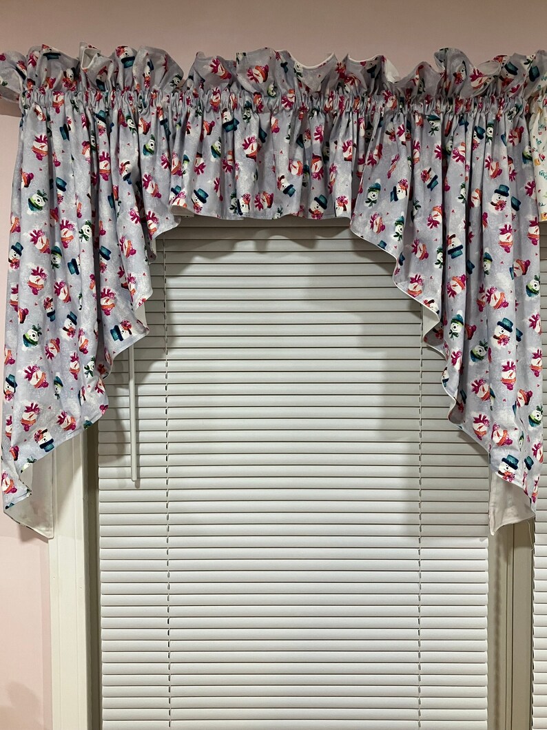 Snowmen Swag and Valance - Etsy