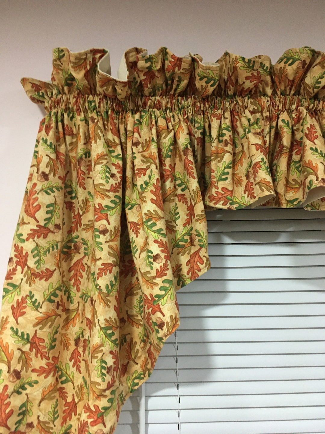 Swag/valance Fall Oak Leaves - Etsy