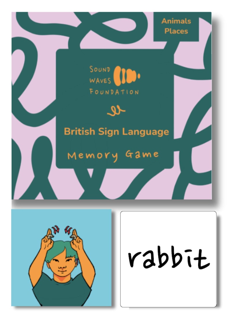 British Sign Language (BSL) Memory Game - Etsy