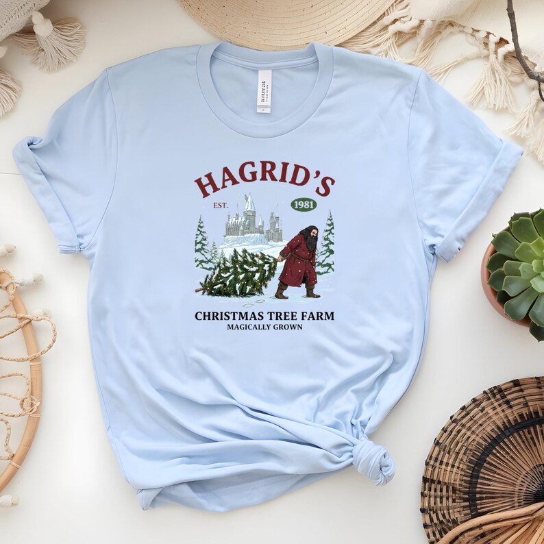 Magical Tree Farm Tee, Wizard Houses Christmas Sweatshirt - Etsy