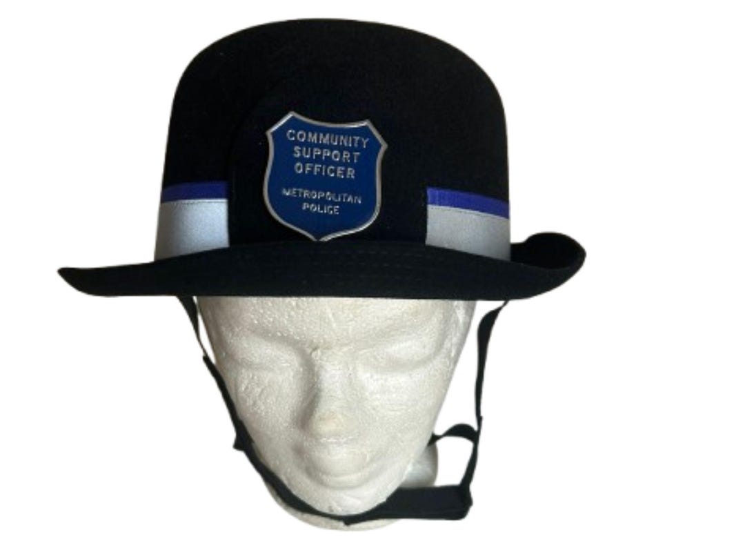 Vintage Metropolitan Police / PCSO Women’s Bowler Hat – Original UK ...