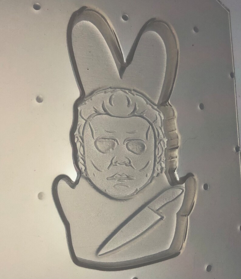 Halloween Horror Themed Peeps Style Bunny Plastic Mold for Resin or ...