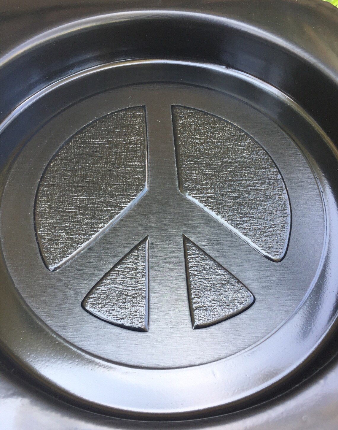 Peace Sign Symbol Stepping Stone Paver Stone Plastic Mold | Etsy