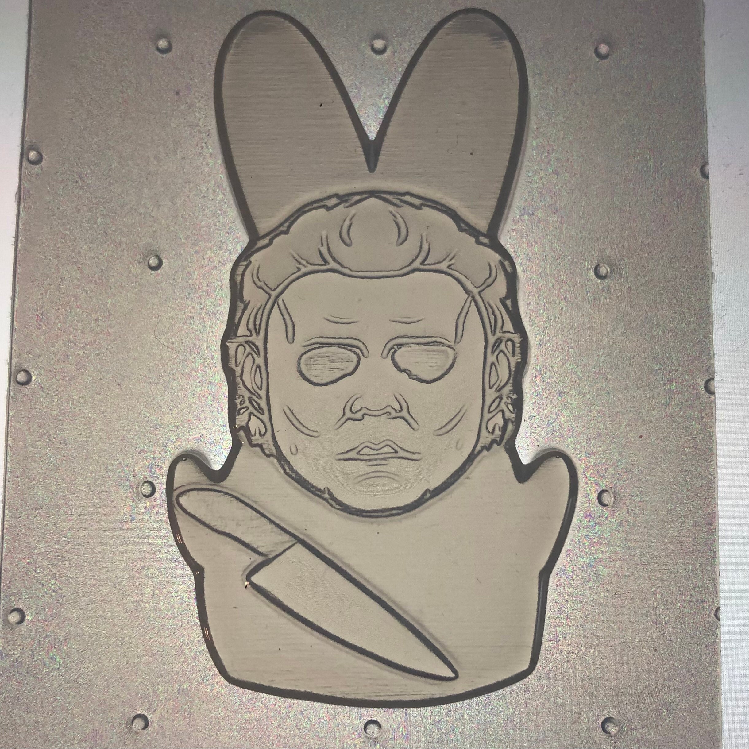 Halloween Horror Themed Peeps Style Bunny Plastic Mold for Resin or ...