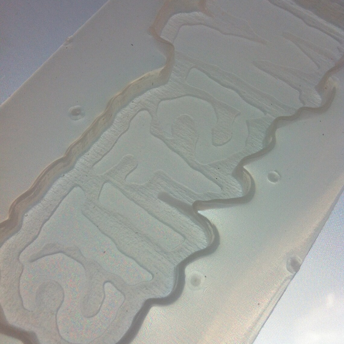 Resin Flexible Plastic Mold Misfit Word Mould - Etsy