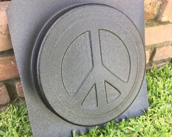 Stone Peace Sign | Etsy