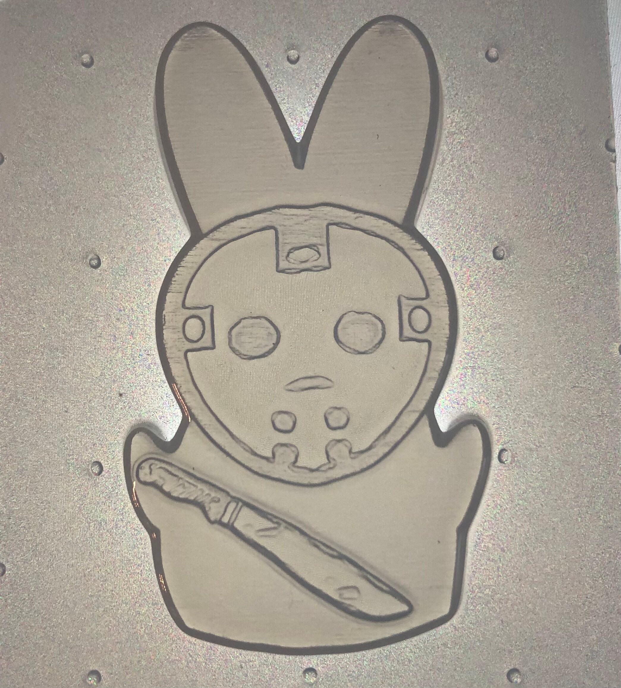 Halloween Horror Themed Peeps Style Bunny Plastic Mold for Resin or ...