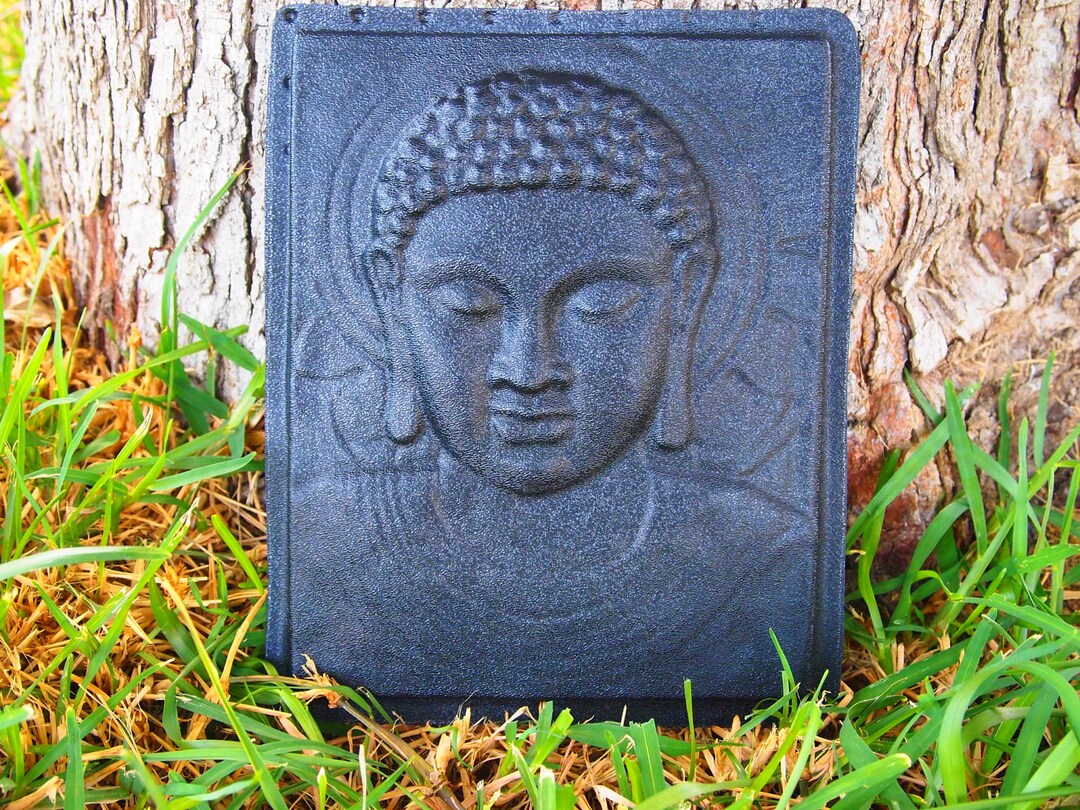 Buddha Wall Plaque Mold Plaster Concrete Cement ABS Plastic Mold No.1 ...