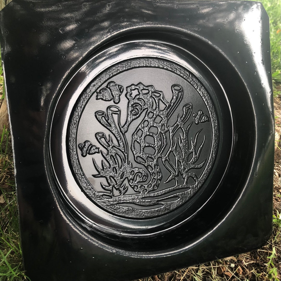 Seahorse & Fish Stepping Stone Mold, Plastic Mold for Concrete and ...