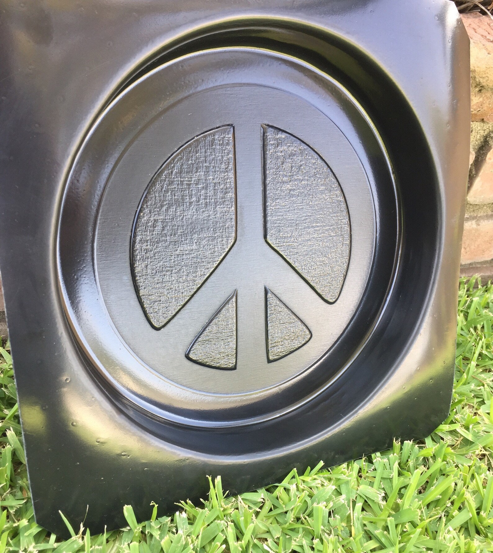 Peace Sign Symbol Stepping Stone Paver Stone Plastic Mold | Etsy