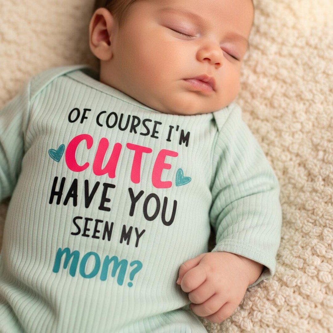 Of Course I'm Cute Have You Seen My Mom Bodysuit and Hat Set, Mom to Be ...