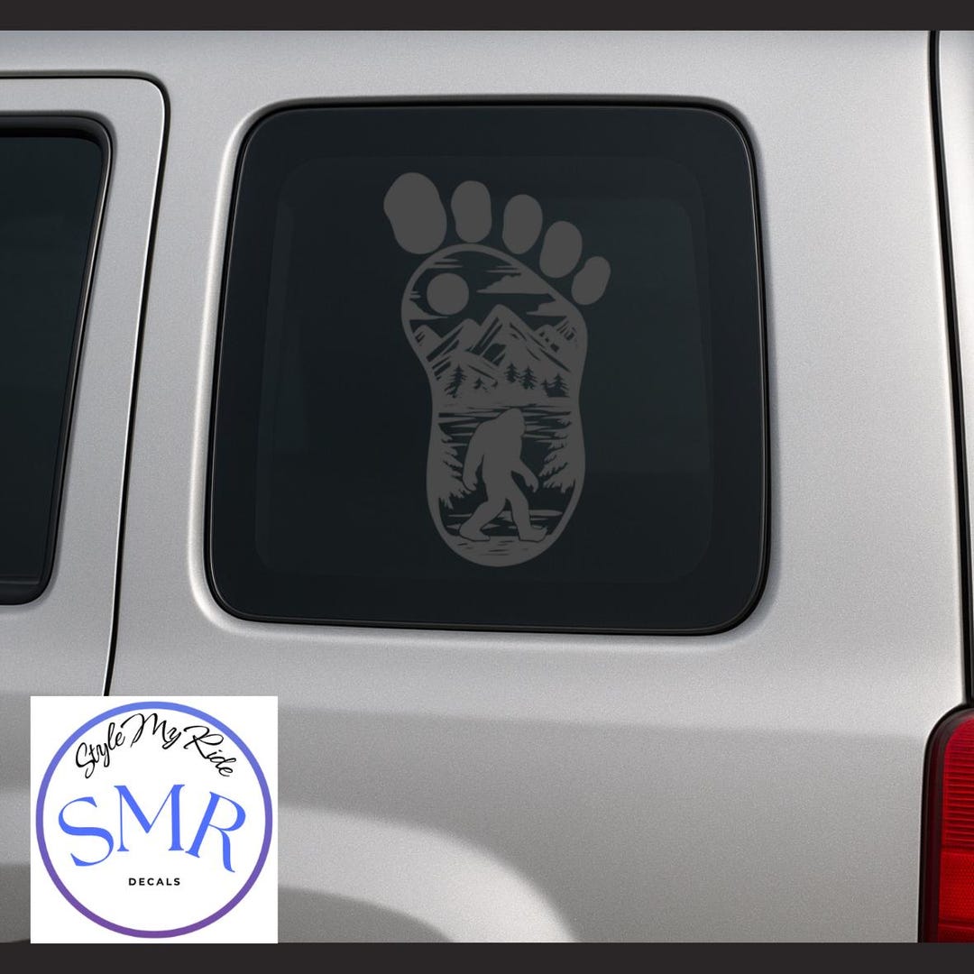 Sasquatch Car Decal - Etsy
