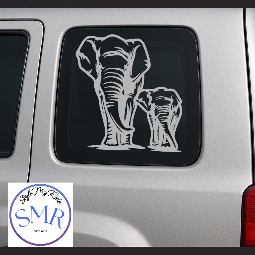Elephant W|baby Car Decal - Etsy