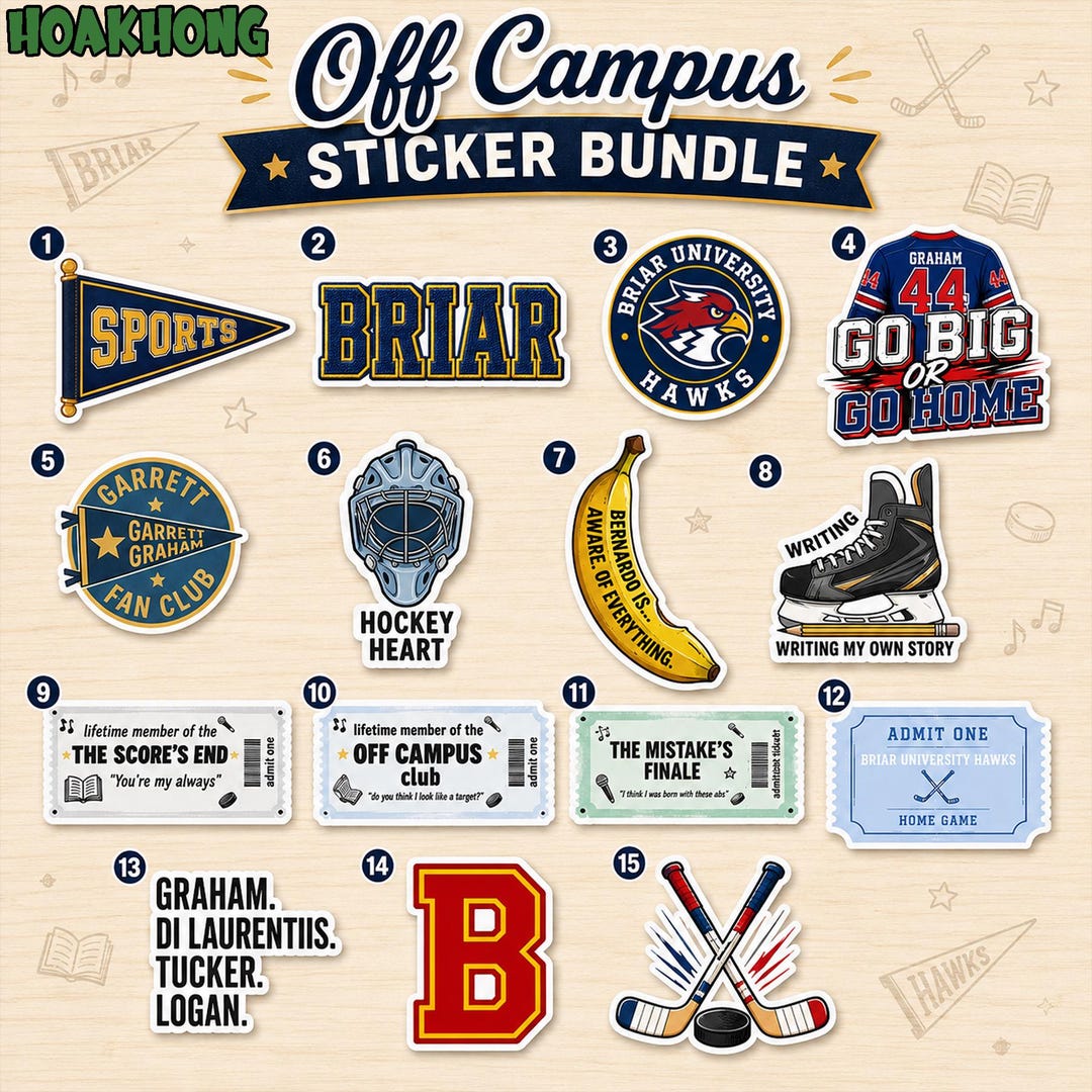Off Campus Funny Sticker Bundle | College Life Vinyl Stickers | Laptop ...