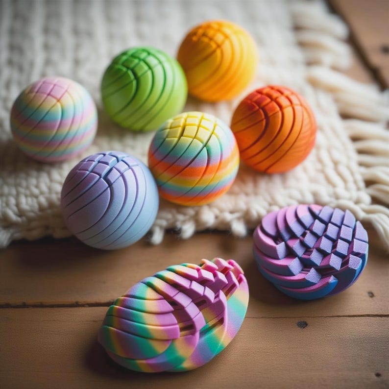 3D Printed Twisted Sphere, Rotating Deformation Ball, Liquid Flow ...