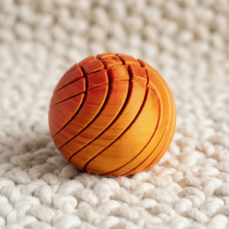 3D Printed Twisted Sphere, Rotating Deformation Ball, Liquid Flow ...