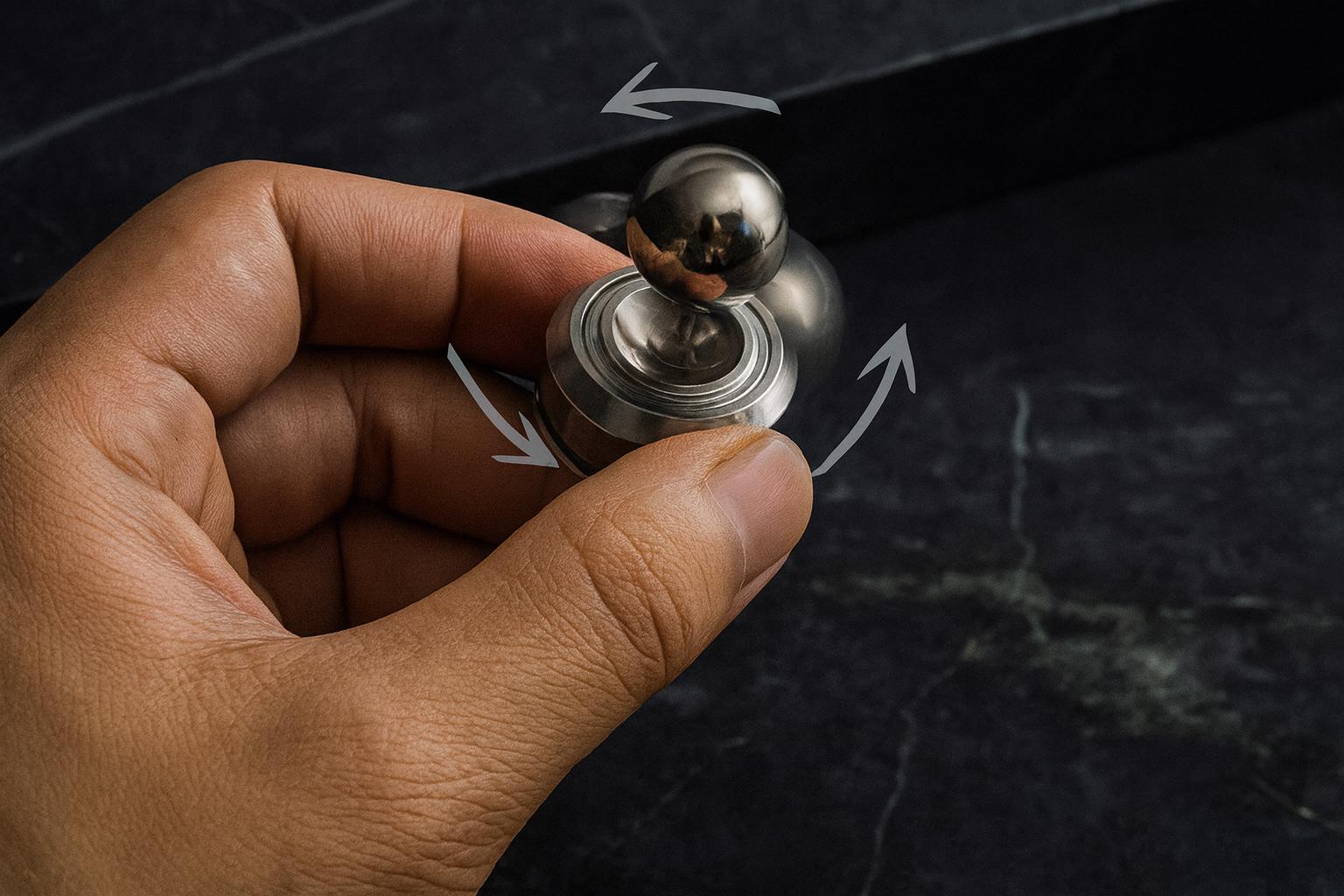 Magnetic Gyro Spinner – Metal Stress Relief Fidget Toy - Etsy