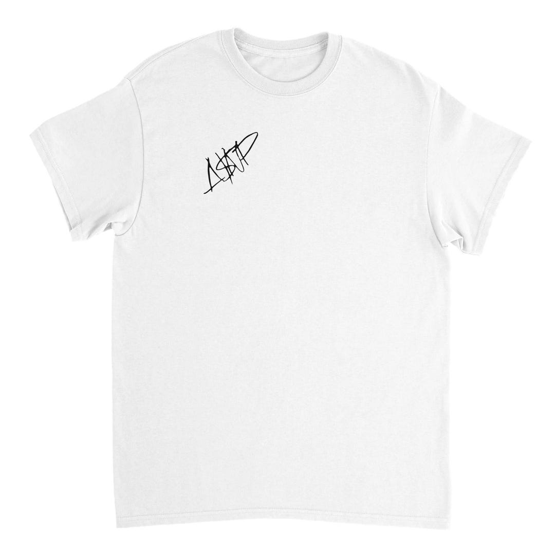 ASAP Rocky Signature T-shirt - Front Album Design - Hip Hop Fashion Tee ...